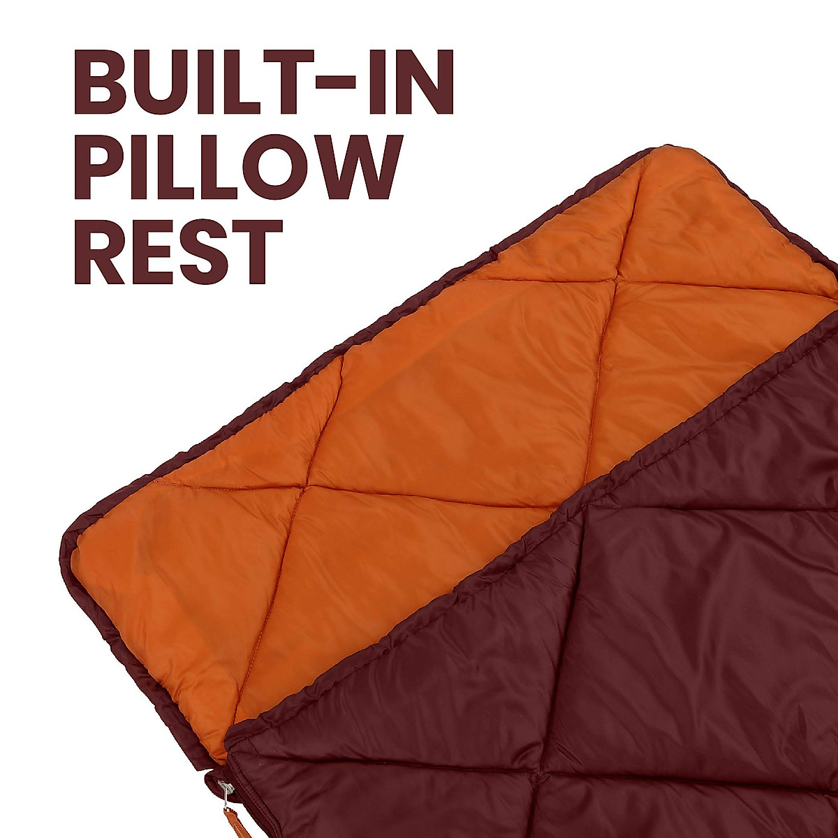 Outdoor Products 40F Rectangular Sleeping Bag with Pillow