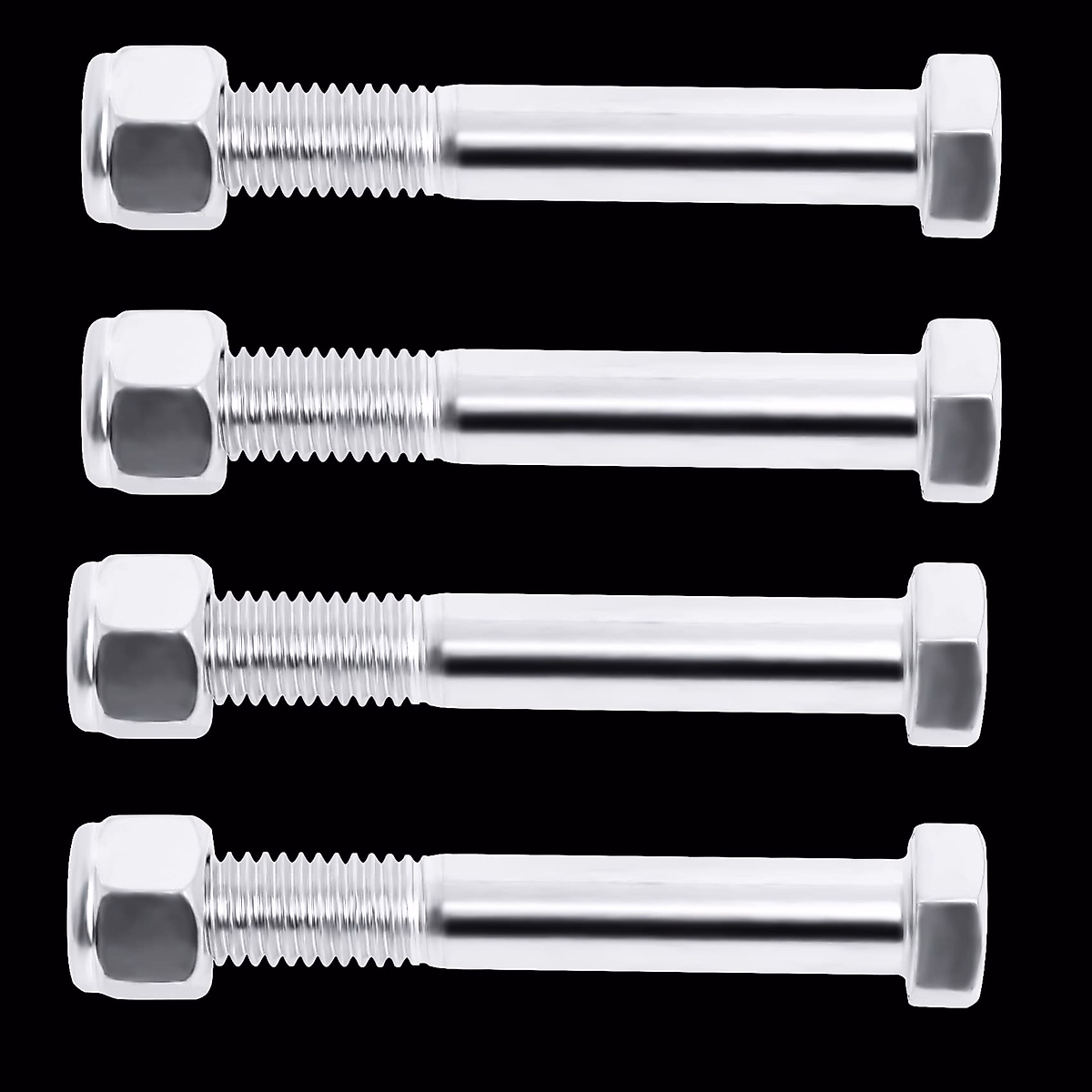 Shear Bolts for Compatible with Rotary Cutters Mill Grade 5 SAE J429 3.5" with Nylock Nut (Pack of 6)