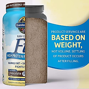 Garden of Life Raw Organic Fit Vegan Protein Powder Chocolate, 28g Plant Based Protein for Weight Management, Pea Protein Fiber Probiotics, Dairy Free Nutritional Shake for Women and Men, 20 Servings