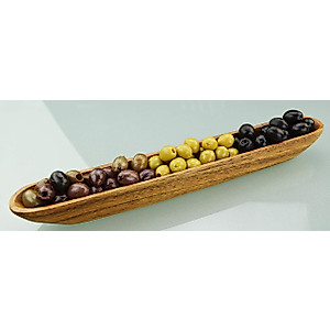 PACIFIC MERCHANTS Acacia Olive Tray 16` X 2` X 1.5`, 1 EA