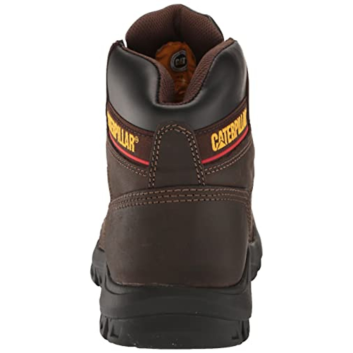 Cat Footwear Men's Outline Soft Toe Work Boot, Seal Brown, 9