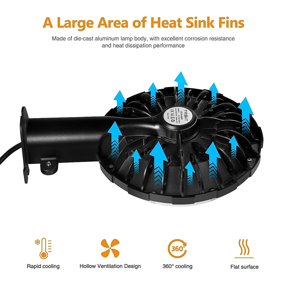 LED Barn Light 100W, 10000LM Dusk to Dawn Outdoor Area Lighting, 5000K Daylight Yard Lights, IP65 Waterproof LED Ceiling Security Lights for Outdoor Street Barns Garage Yard Warehouse Farmhouse