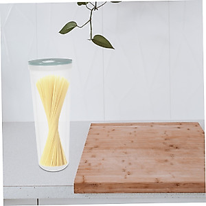 PRETYZOOM Pantry Containers Lids Airtight Large Pasta Organizer for Kitchen Easy to Find and Store