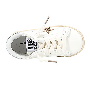 XinYiQu Kids Sparkle Star Sneakers Casual Sports Running Shoes for Girls Boys 13.5 M US Little Kid,Gold