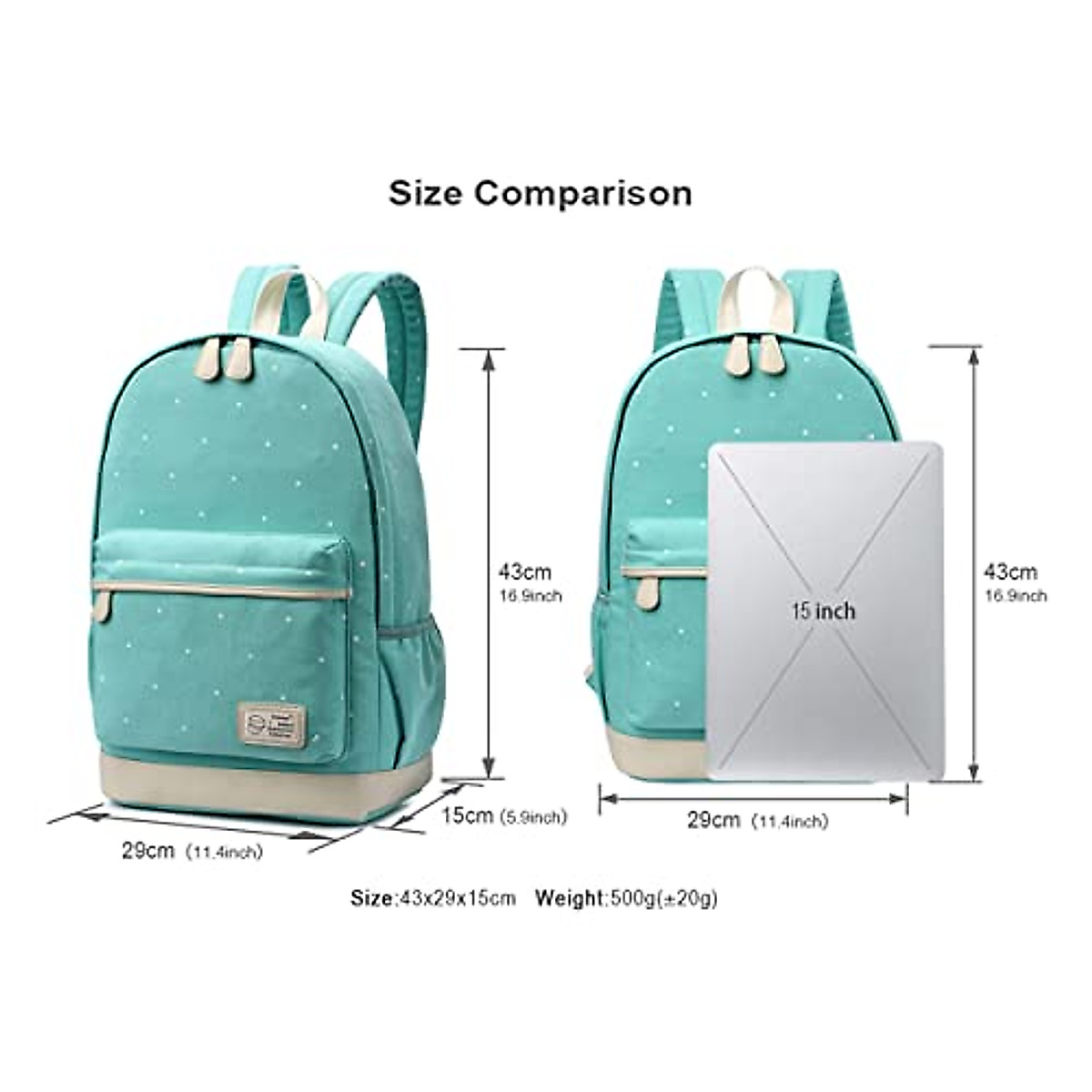 Roffatide Anime Sumikko Gurashi Game White Bear Tonkatsu Print Casual Backpack Green Canvs Schoolbag