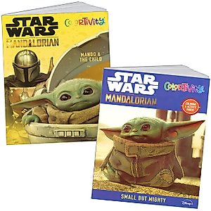 Star War Mandalorian & Baby Yoda Coloring & Activty Book Set - x2