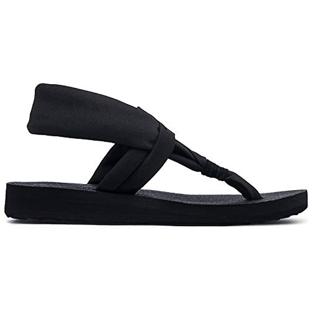 atika CLSL Women's Outdoor Walking Sandals, Open Toe Arch Support Trail Hiking Sandals, Strap Sport Sandals Water Shoes, Yoga Sandal Zen Black, 7