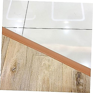 DOITOOL Tile Floor Rug Stays for Wood Floors Tile Trim Floor Transition Strip Self Adhesive Self-Adhesive Floor Transition Strip Tile to Carpet Threshold Strip Ceramic Tile Edge Trim PVC