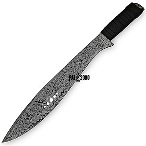 PAL 2000 KNIVES HUN-9060 Custom Handmade Damasucs Steel Hunting Sword Full Tang with Sheath