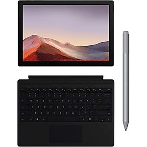 Newest Microsoft Surface Pro 7 SP7 12.3” 10-Point Touch Display Tablet PC W/Surface Type Cover & Surface Pen, Intel 10th Gen Core i5, 8GB RAM, 128GB SSD, Windows 10, Platinum (Latest Model)