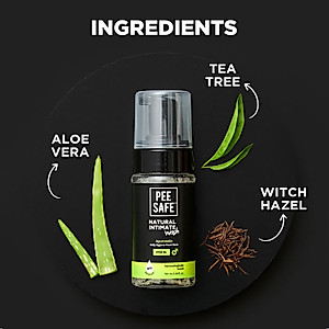 PEESAFE Natural Intimate Wash for Men | with Tea Tree Essential Oil | Ayurvedic | Intimate Wash | Men Genital Wash | Intimate Wash Men | Men's Intimate wash