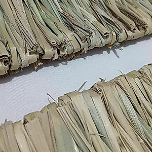 TEAFIRST Animal Hamster Grass Chew Mat Breakers Toy Pet Rabbit Rat Guinea Pig House Pad (Large)