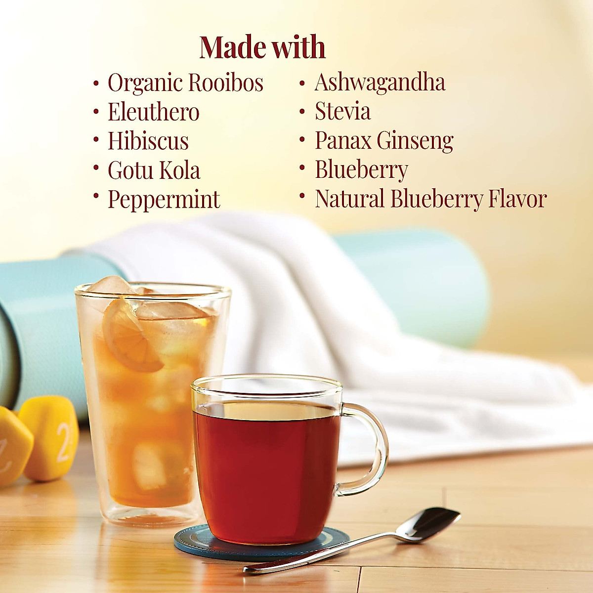 The Republic of Tea Be Well Teas No. 3, Get Charged Herbal Tea For Energy, Refill Pack of 250 Tea Bags