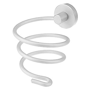 BESTOMZ Hair Blow Dryer Holder, Wall Mount Spiral Blower Stand