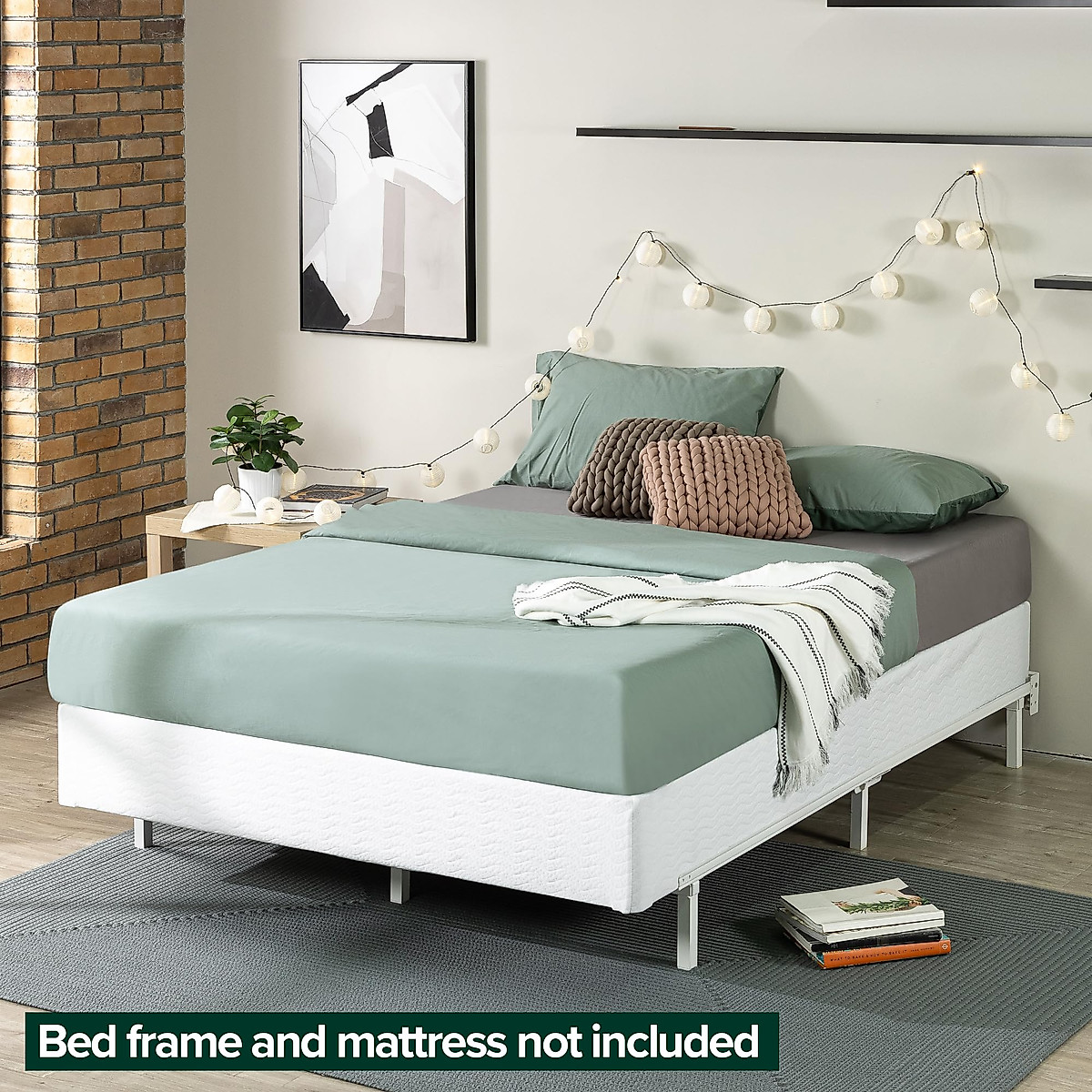 ZINUS 9 Inch Metal Smart Box Spring, Mattress Foundation, Strong Metal Frame, Easy Assembly, California King