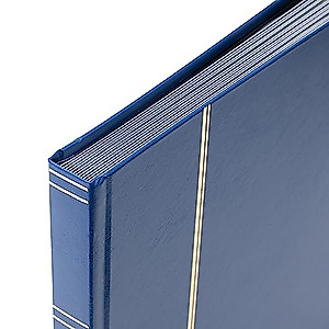Leuchtturm 337308 Folder DIN A4 32 Black Pages with Non-Padded Cover, Blue