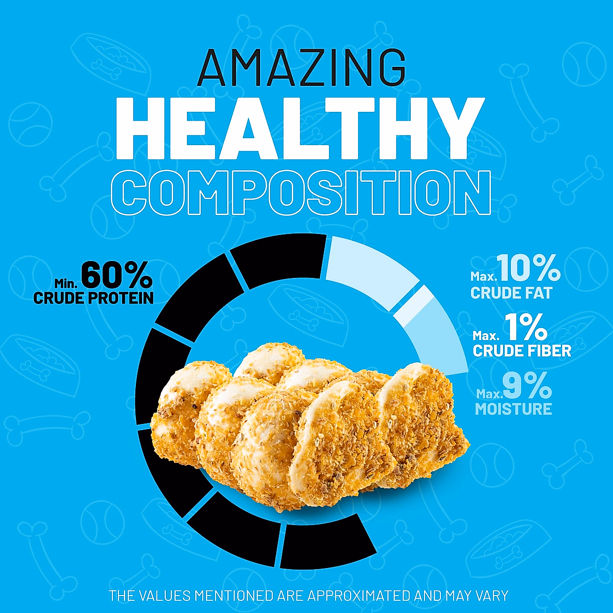 Sitka Farms Bully Dusted Beef Cheek Rolls 5-6" - 4 Count - Extra Thick Dog Chew Bones No Rawhide - Long Lasting Dog Toy - Healthy Teeth and Gums for Small Medium and Large Dogs