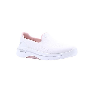 Skechers Go Walk Arch Fit - Imagined White/Light Pink 10 B (M)