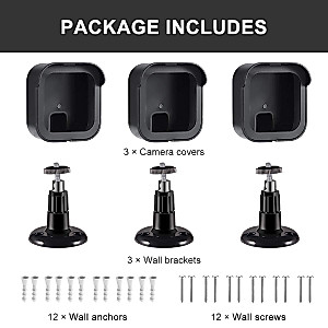 SONOMO Blink Outdoor Camera Mount(3rd Gen), Weatherproof Protective Housing Cover with 360 Degree Adjustable Wall Mount for Blink Outdoor Camera and Blink Indoor Security Camera System(3 Pack)