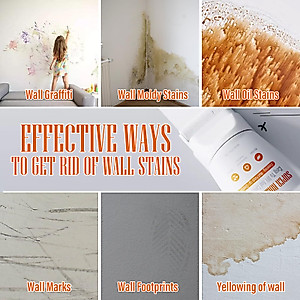 White Wall Paint, White Paint for Wall, Water Based White Touch Up Paint for Walls, Ceiling, Low Odor Small Roller Brush Wall Repair, DIY Wall Small Roller Paint (1 Pcs, 120g, White)