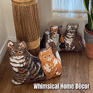 Lily's Home Door Draft Stopper and Air Seal Gap Blocker, Fits 36 Inch Wide Flush Doors, Ideal Solution for Cold or Hot Air Drafts, Cat Lovers Design (37" Wide, 2 Lbs. Weight)