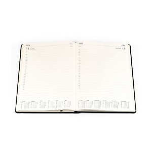 Collins Legacy Daily Planner 2024 Diary - Page A Day Diary - Soft Touch Flexible Cover Daily Calendar 2024 - A4 Size Size Agenda 2024 (Black)