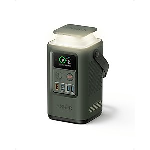 Anker Power Bank Power Station 60,000mAh,Portable Outdoor Generator 87W with Smart Digital Display, Retractable Auto Lighting and SOS Mode, Home Backup(PowerCore Reserve 192Wh) for Travel, Camping