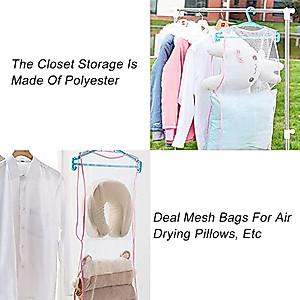 Pillow Drying Net Creative Hanging Drying Rack Multifunction Drying Mesh Bag for Plush Toy and Pillow