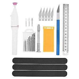 Mandala Crafts Model Tool Kit - Premium 33 PCs Hobby Building Tool Hardware Basic Set with Hobby Clippers Model Tweezers for Plastic Model Car Dollhouse