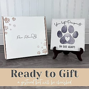Paw Place Pet Memorial Gifts for Loss of a Dog or Cat - Decorative Ceramic Tile - Sympathy Gift In Memory and Remembrance for Your Pets