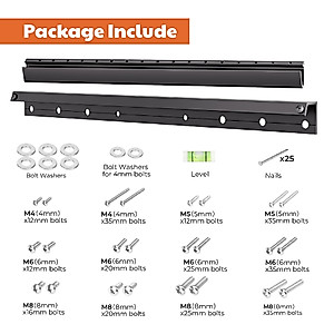 Fulifix No Stud Drywall TV Mount, No Drill TV Wall Bracket for Most Brands 22-55 Inch TVs, Studless TVs Wall Mount Holds up to 100 lbs - Easy Installation with Bubble Level
