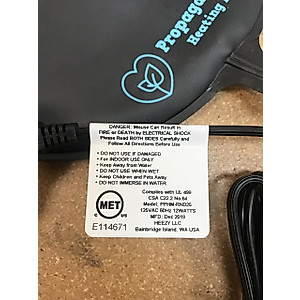 Brewing & Fermentation Heat Pad for Homebrew Beer & Wine Fermenting 120VAC 12 or 25 Watt Heating Mat: Safe for Plastic/Glass Carboy Fermentors w/Heater Temp Strips (10" - 12 Watts (Black))