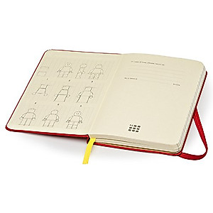 Moleskine Limited Edition Lego Notebook, Hard Cover, Pocket (3.5" x 5.5") Ruled/Lined, Scarlet Red, 192 Pages