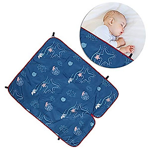 Baby Windproof Stroller Blanket Multifunctional Infant Rainproof Blanket Pram Stroller Polyster Warm Cover for Newborn Baby(85 * 64cm-Tropical)