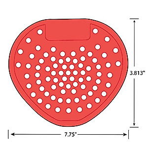 Hospeco Health Gards 03901 Cherry Deluxe Vinyl Deodorizing Urinal Screen Red (Case of 12)