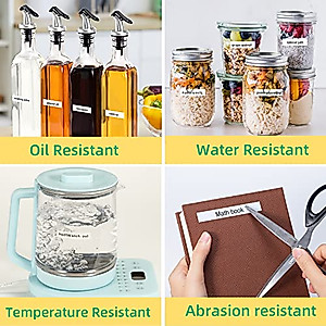 Label KINGDOM Label Tape JM-231 Compatible for Brother P Touch Label Tape PT-D210 PT-H110 and D210S P3100D E1000 Label Maker JM231 12mm 0.47 Laminated White, 5 Pack