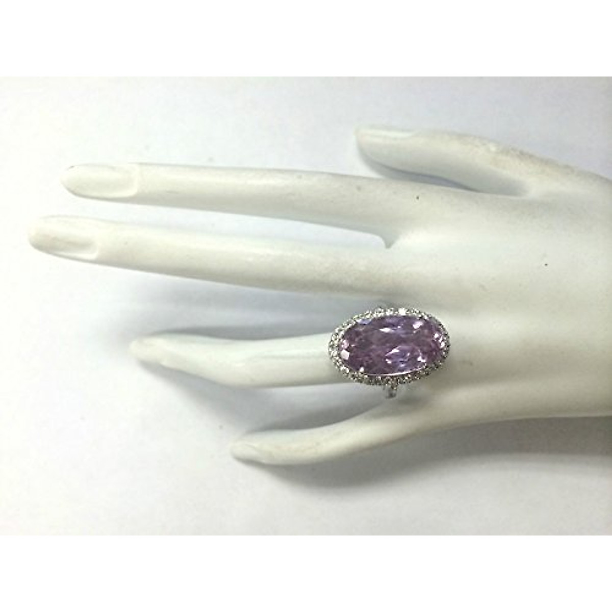 Promsup Women Fashion 925 Sterling Silver Pink Kunzite Ring Engagement Jewelry Size 6-10 (8)