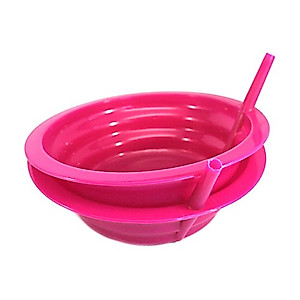 GOOD LIVING Set of 2 Sip-A-Bowl Cereal Bowls With Built-In Straw, Colors Vary, 1-pack