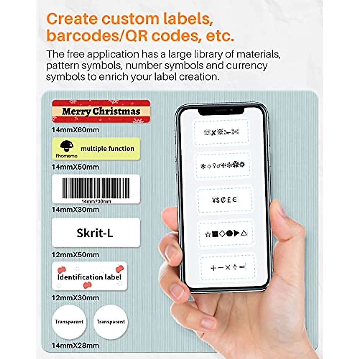 Memoqueen D30 Mini Label Printer - Portable Thermal Bluetooth Label Maker Machine with Tape,Small Sticker Printer Labeler Compatible with Phomemo D30 iOS&Android,for Home Office Organization,Pink