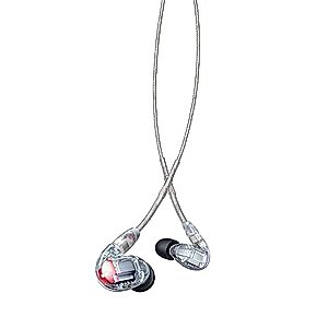 Shure SE846 PRO Gen 2 Wired Sound Isolating Earphones, Secure in-Ear Earbuds, High-End Professional Sound, Hi-Def Four Drivers, Upgraded Sound Filters, Durable Quality, Customizable Frequency - Clear
