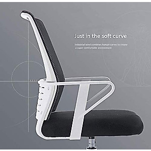BZLSFHZ Ergonomic Office Desk Chair Mesh Swivel Computer Task Chair Mid Back Computer Chair Home Chair Student Chair Writing Chair Office Chair (Color : A)