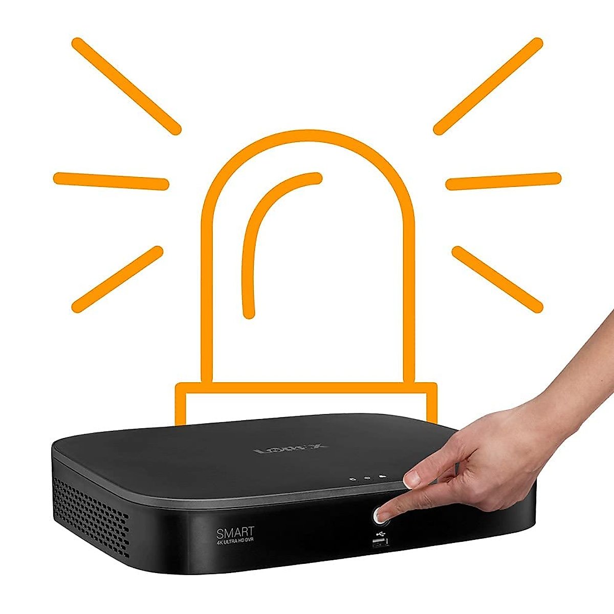 Lorex D861A81B 4K Ultra HD 8 Channel 1TB HDD Analog DVR with Smart Motion Detection and Smart Home Voice Control, 1 HDD Slot, Works with Sensors, Black (M. ) (Renewed)