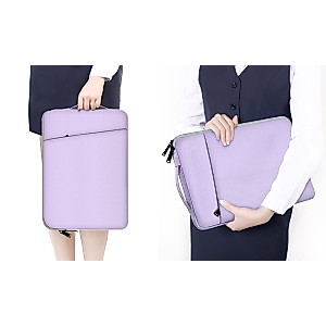 Laptop Sleeve 14 Inch Laptop Case Computer Bag for 15 inch New MacBook Air M4 A3241 M3 A3114 M2 A2941 2025-2023, Purple