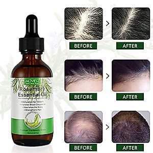 Rosemary Oil for Hair Growth,Rosemary Essential Oil for Hair Loss Regrowth Treatment,Strengthens Hair,Nourishes Scalp,Light Weight,Non Greasy,Improves Scalp Circulation For Men And Women 2.02 Oz