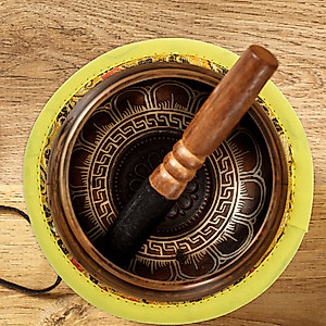 Vaguelly Mini Bedside Table 1pc Buddha Sound Bowl Cushion Set Manual Cotton Kick Float