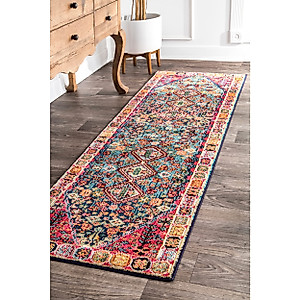 nuLOOM Erline Colorful Bohemian Runner Rug, 2' 6" x 6', Multi
