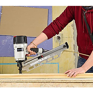BHTOP 9021NS Framing Nailer 21 Degree 3-1/2" with Depth Adjustment Professional Air Nail Gun