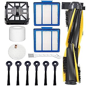 niceeshop Accessories Kit for Shark IQ R101AE (RV1001AE) IQ R101 (RV1001) Robot Vacuum Cleaner Replacement Parts Pack of Main Brush, Filters, Side Brushes