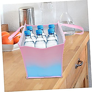 SOLUSTRE Cake Insulation Bag Pizza Carrier Insulated Bags Insulated Bags for Food Grocery Shopping Bags Grocery Bags Hot Food Bag Cold Food Non-woven Fabric Insulated Food Carrying Bag Fold