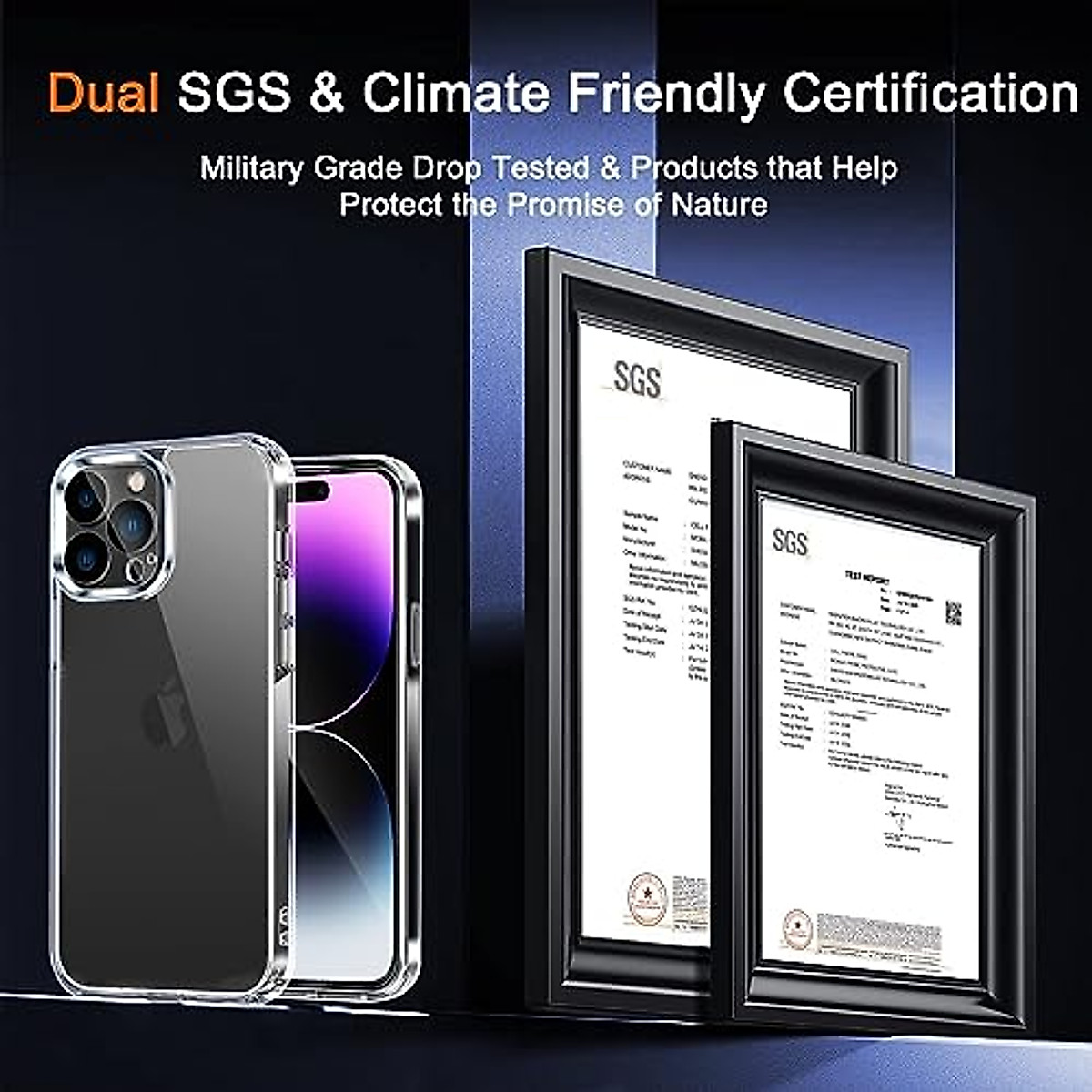 Milomdoi [10 in 1 for iPhone 14 Pro Max Case Clear with 3 Pack Screen Protector Accessories 3 Pack Camera Lens Cover Protective Slim Thin Cute Phone Cases Funda Suitable with MagSafe Women Men